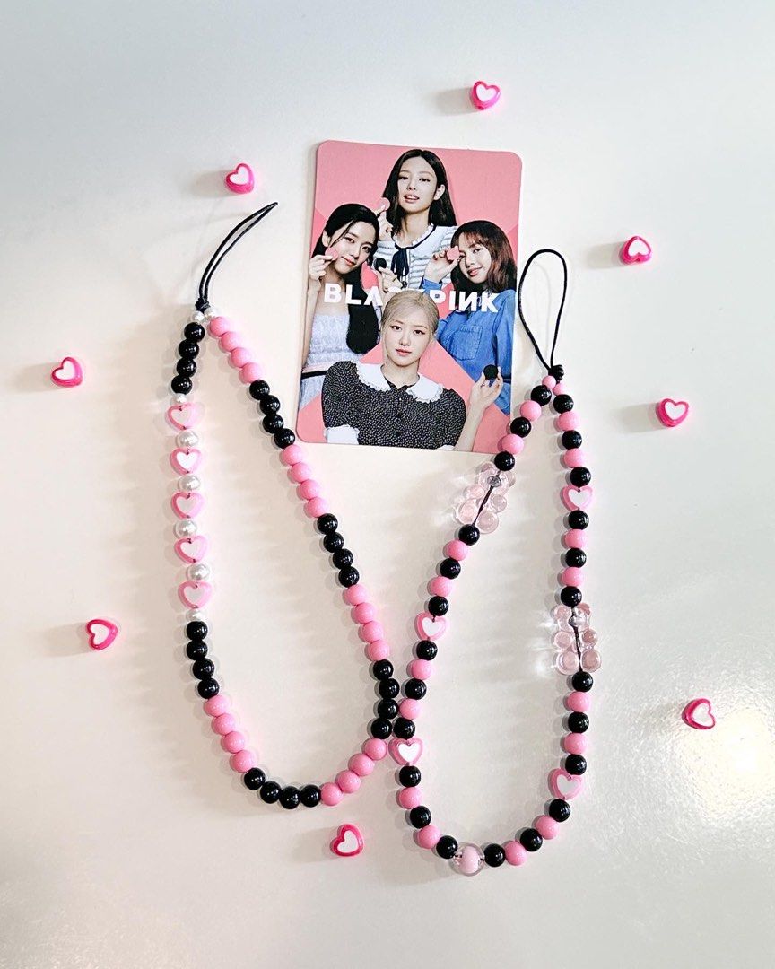BlackPink Phone Loops, Hobbies & Toys, Stationery & Craft, Handmade ...