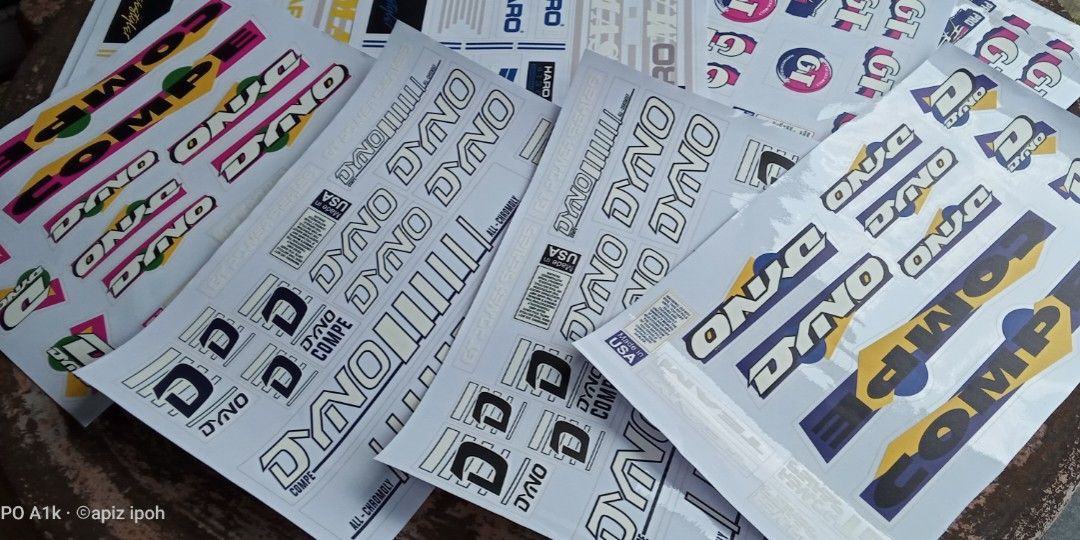 BMX Decal sticker DYNO, Sports Equipment, Bicycles & Parts, Bicycles on ...