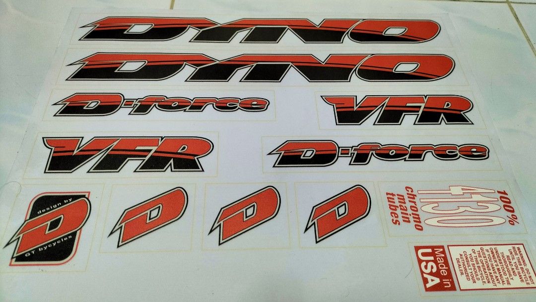 BMX Decal sticker DYNO, Sports Equipment, Bicycles & Parts, Bicycles on ...