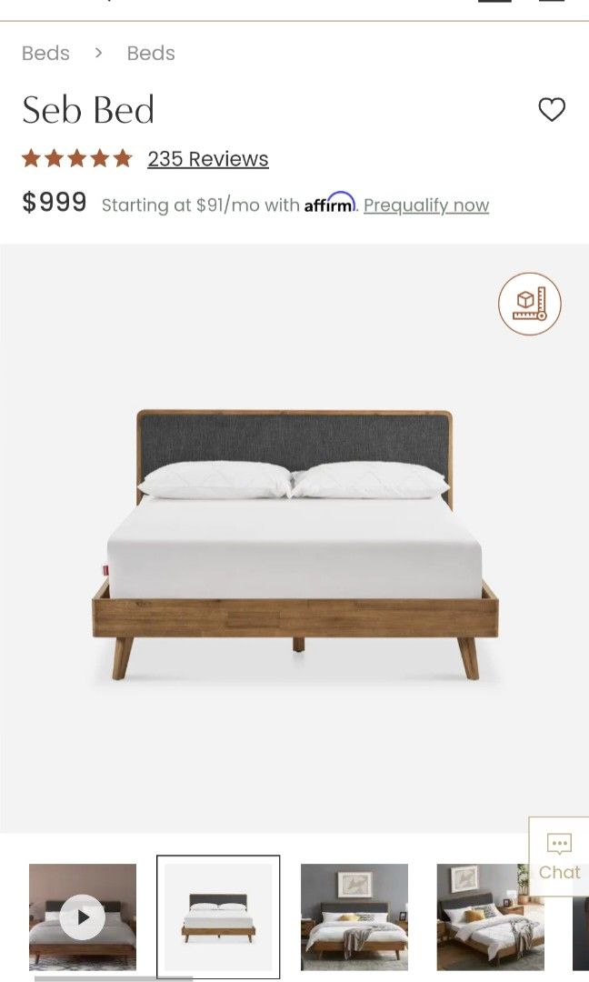 Castlery queen size seb bed fram, Furniture & Home Living, Bathroom ...