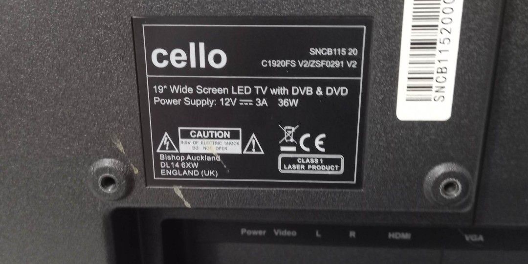 Cello 19 inch LED Tv/Dvd, Computers & Tech, Desktops on Carousell