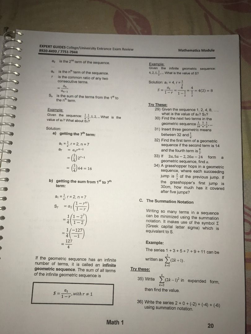 CETS 2023 Reviewer Mathematics Module (Expert Guides), Hobbies & Toys, Books & Magazines ...