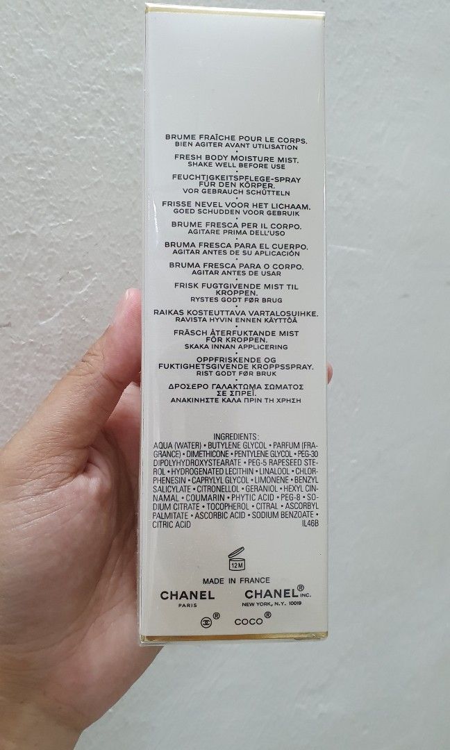 Chanel Body Mist, Beauty & Personal Care, Bath & Body, Body Care on ...