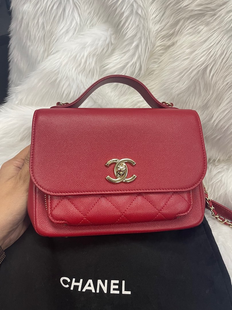CHANEL Business Affinity Red Small Crossbody Bag, Luxury, Bags ...
