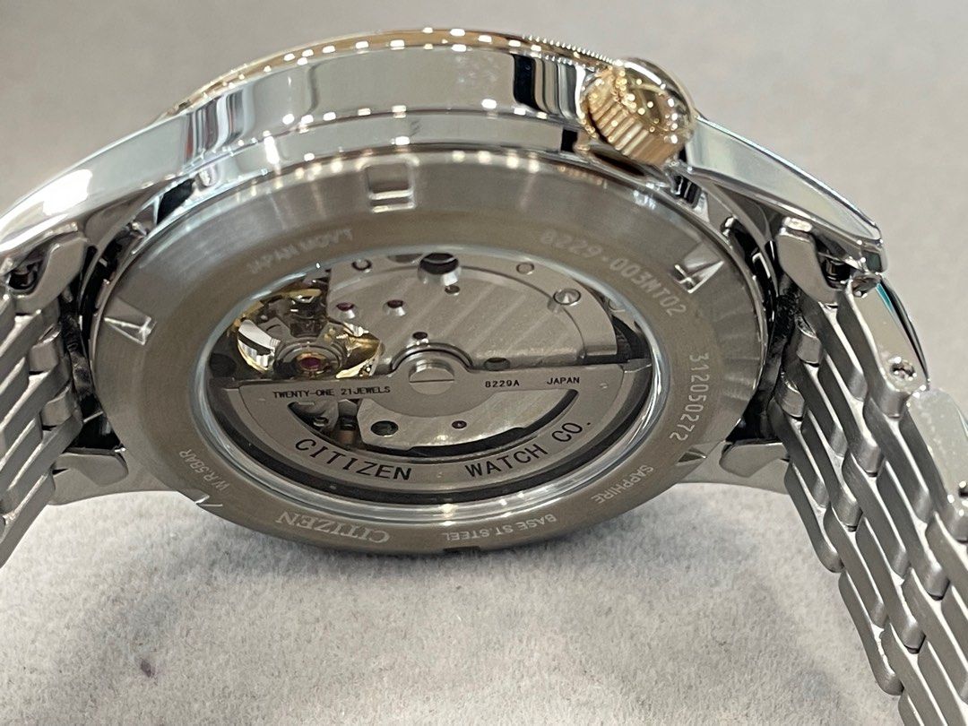 Citizen Automatic Open Heart Sapphire RoseGold White NH9136-88A S$523. ...