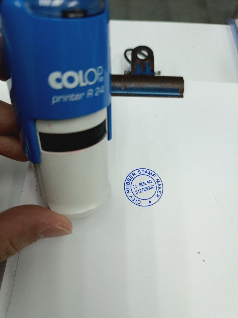 Colop R24 self inking rubberstamp, Computers & Tech, Office & Business ...