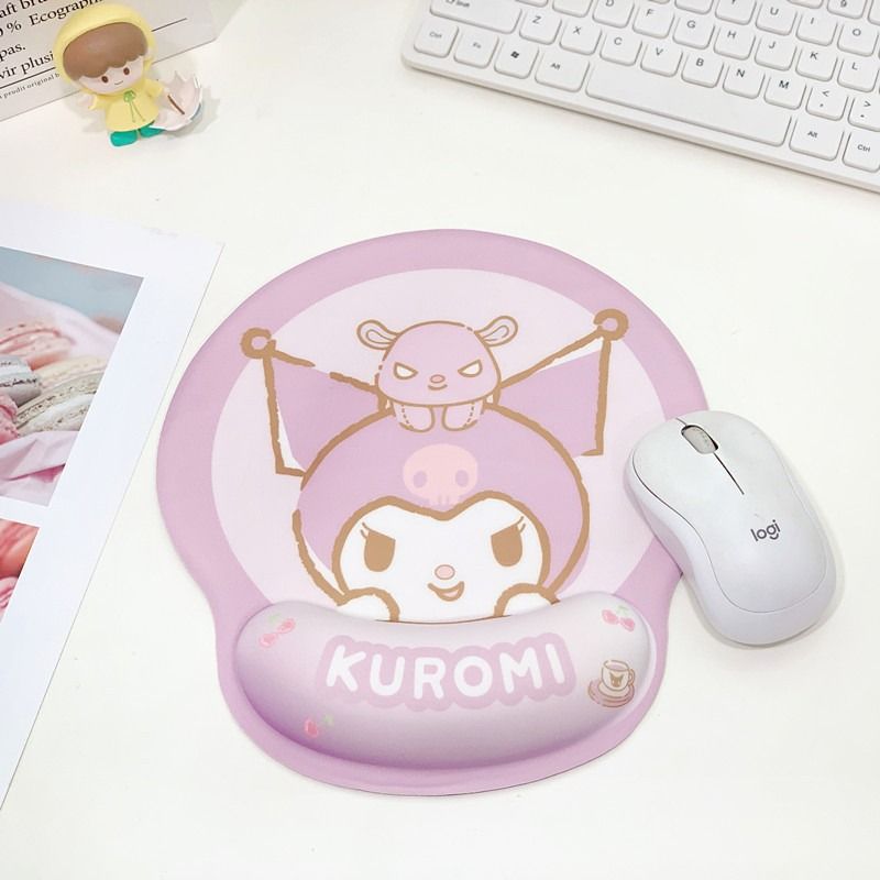 Cute Sanrio cinnamoroll Kuromi Melody Mouse Pad with Soft Sponge Wrist ...