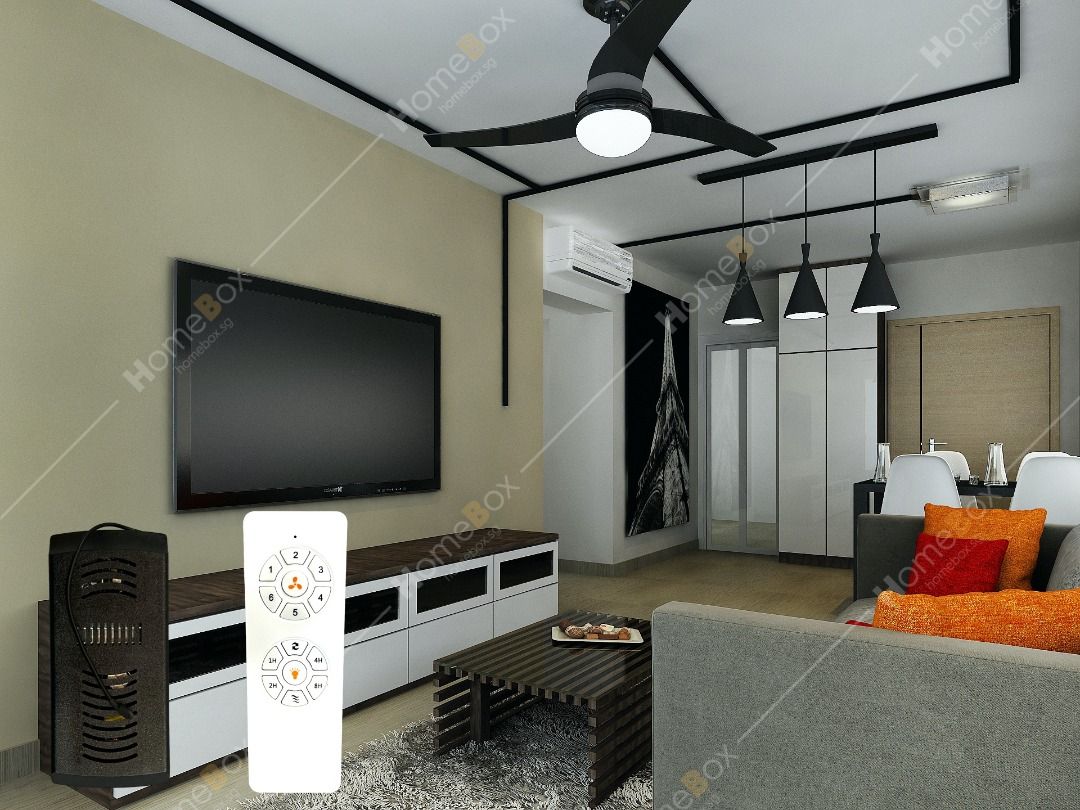 DC Ceiling Fan Remote Control Kit with Receiver for DC motor Fan. 6 ...