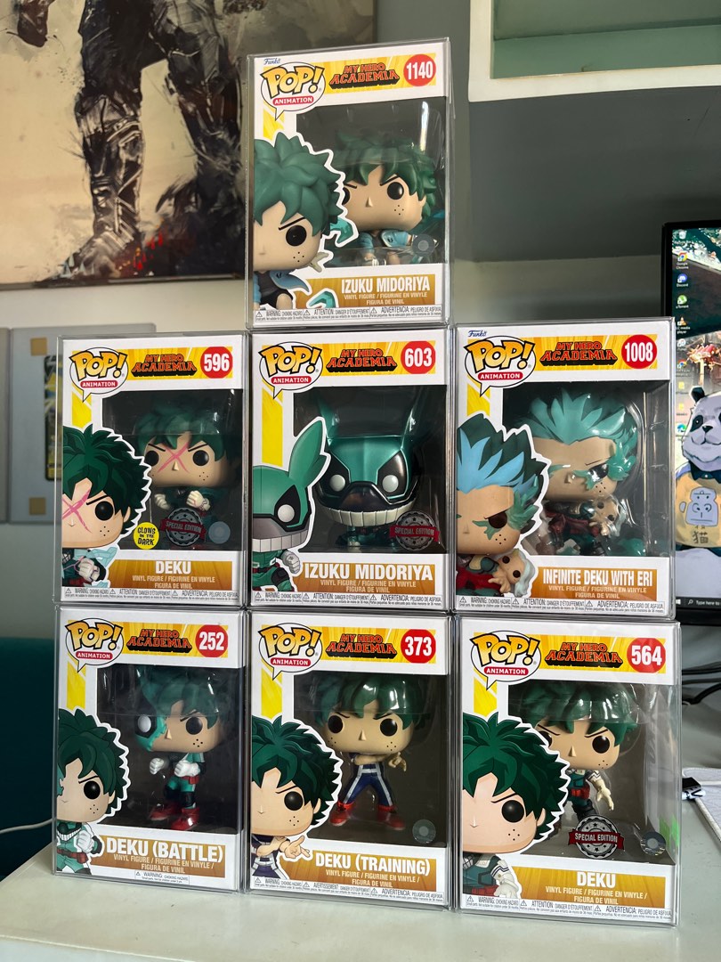 Deku Midoriya Funko Pop (Set Only), Hobbies & Toys, Toys & Games on Carousell