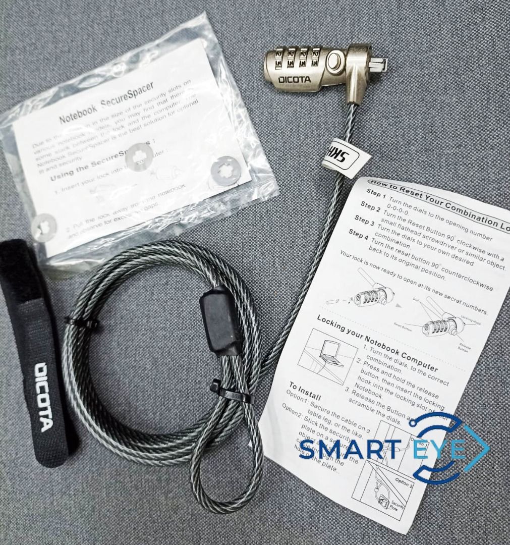 Dicota Laptop Lock, Computers & Tech, Parts & Accessories, Other ...