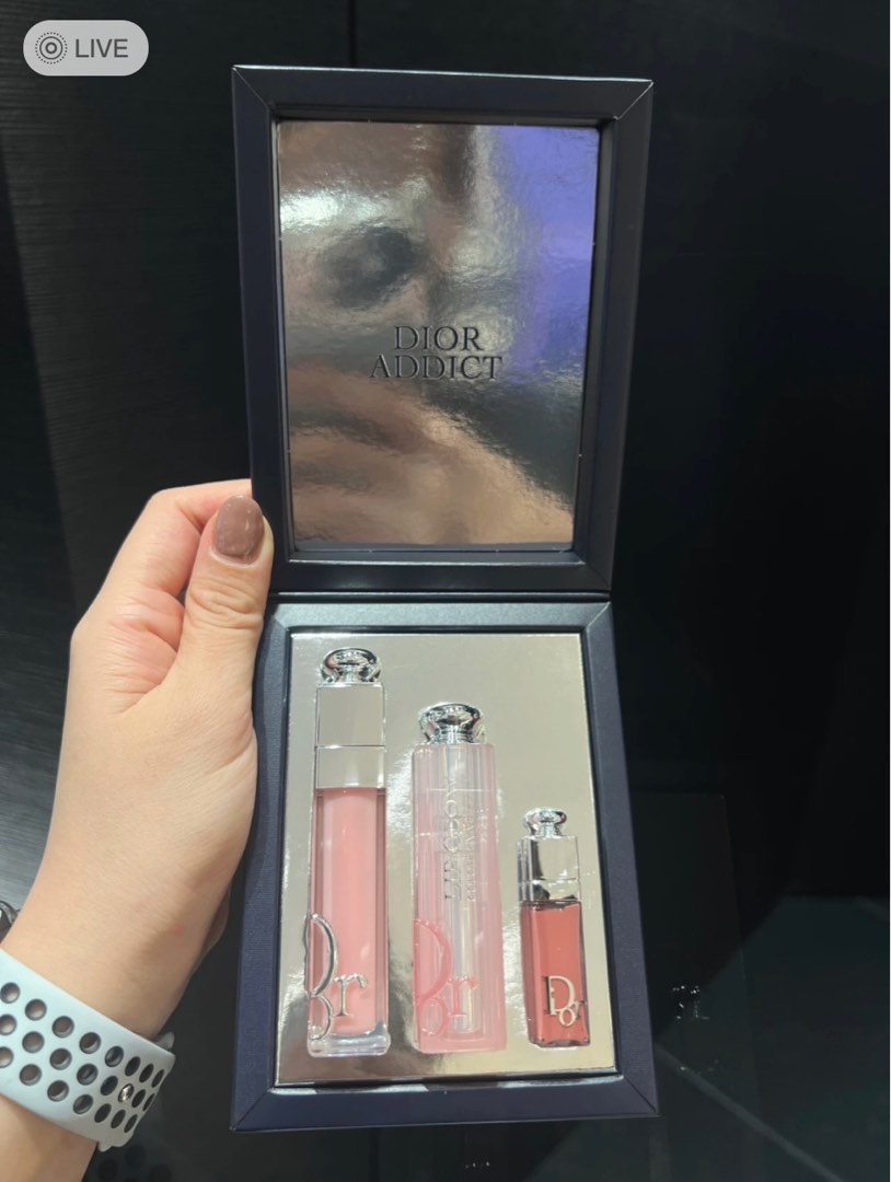 Dior Addict Lipstick lip balm Natural Glow Gift Set, Beauty & Personal ...