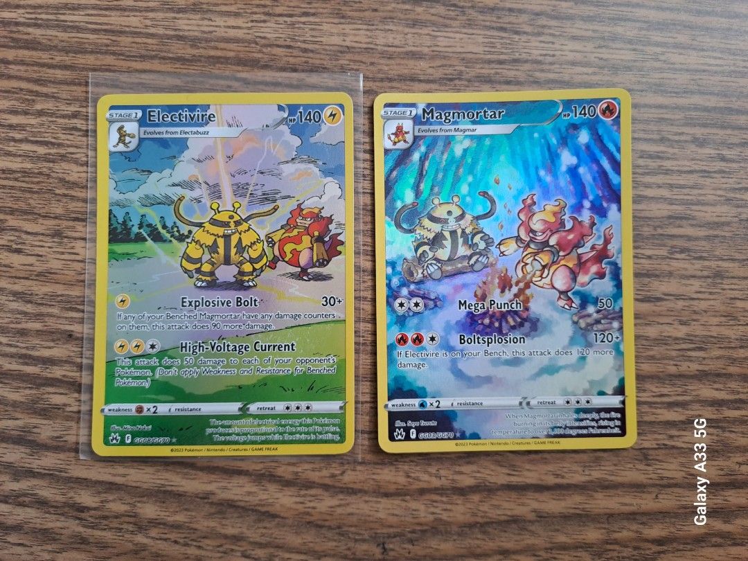 Electivire Magmortar CZ Crown Zenith Pokemon Card, Hobbies & Toys, Toys ...