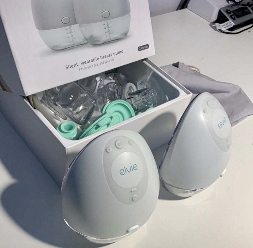 Elvie double hands free breast pump, Babies & Kids, Nursing & Feeding, Breastfeeding & Bottle ...