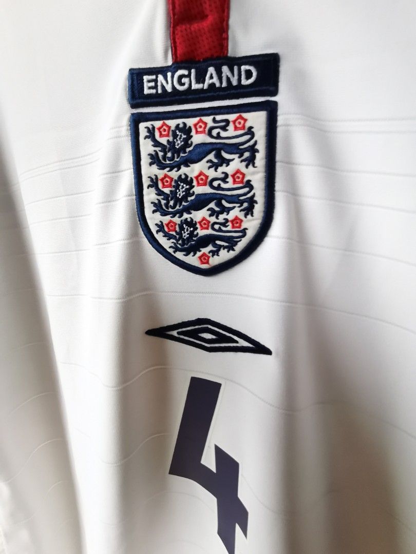 England 2004 Euro Cup Home Jersey #4 GERRARD vs Switzerland UMBRO ...
