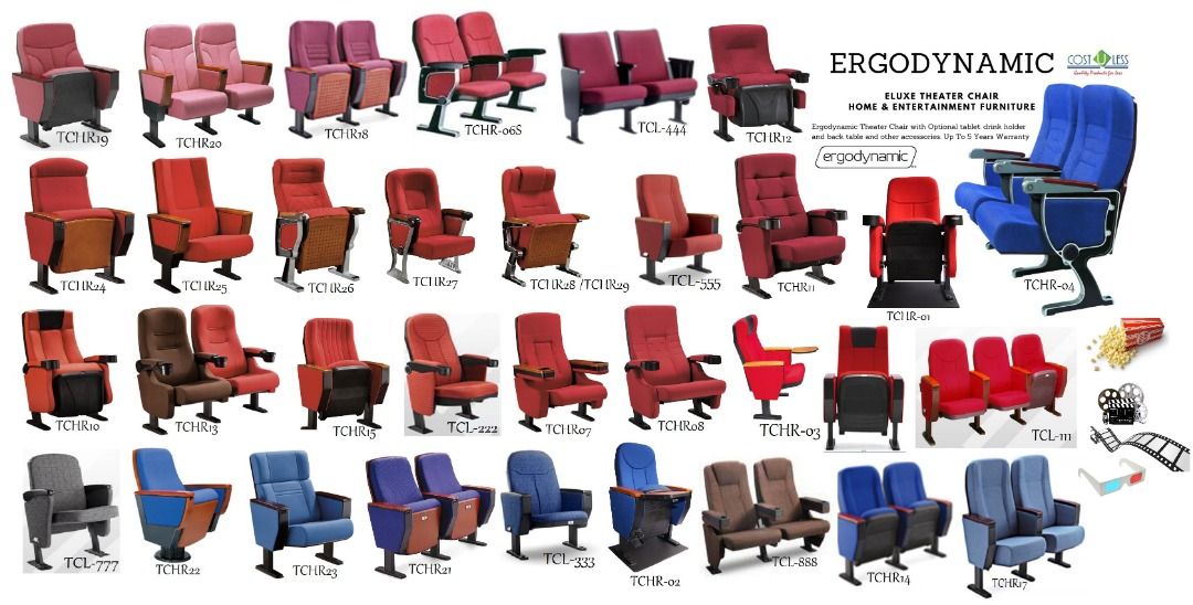 ERGODYNAMIC THEATER CHAIR! Movie Chair, Auditorium Chair, Cinema Chair ...