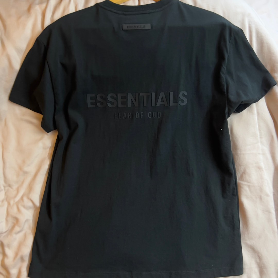 ESSENTIAL FOG BLACK, Men's Fashion, Tops & Sets, Tshirts & Polo Shirts ...