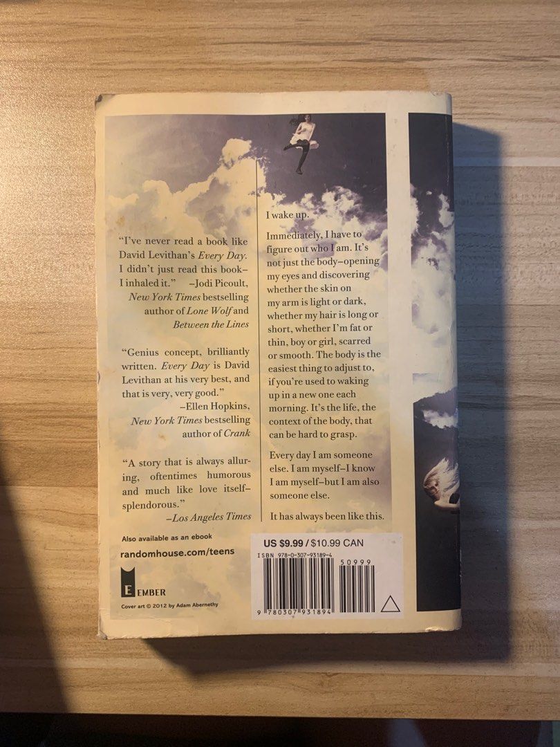 every day david levithan, Hobbies & Toys, Books & Magazines, Fiction ...