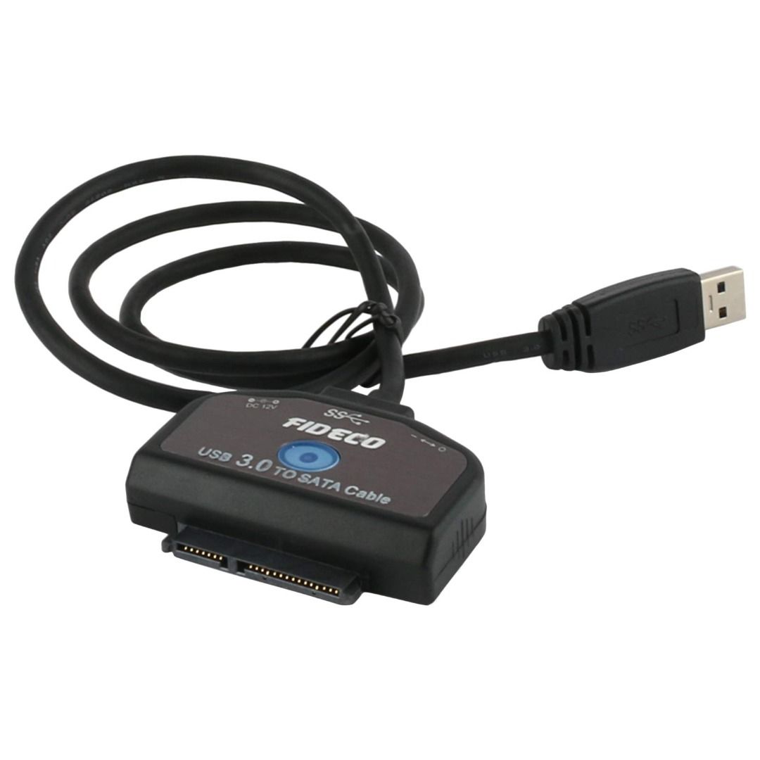 Fideco S3G-PL01 - USB3.0 TO 2.5" / 3.5" SATA Adapter with power supply, 電腦＆科技, 電腦周邊及配件, 其他 ...