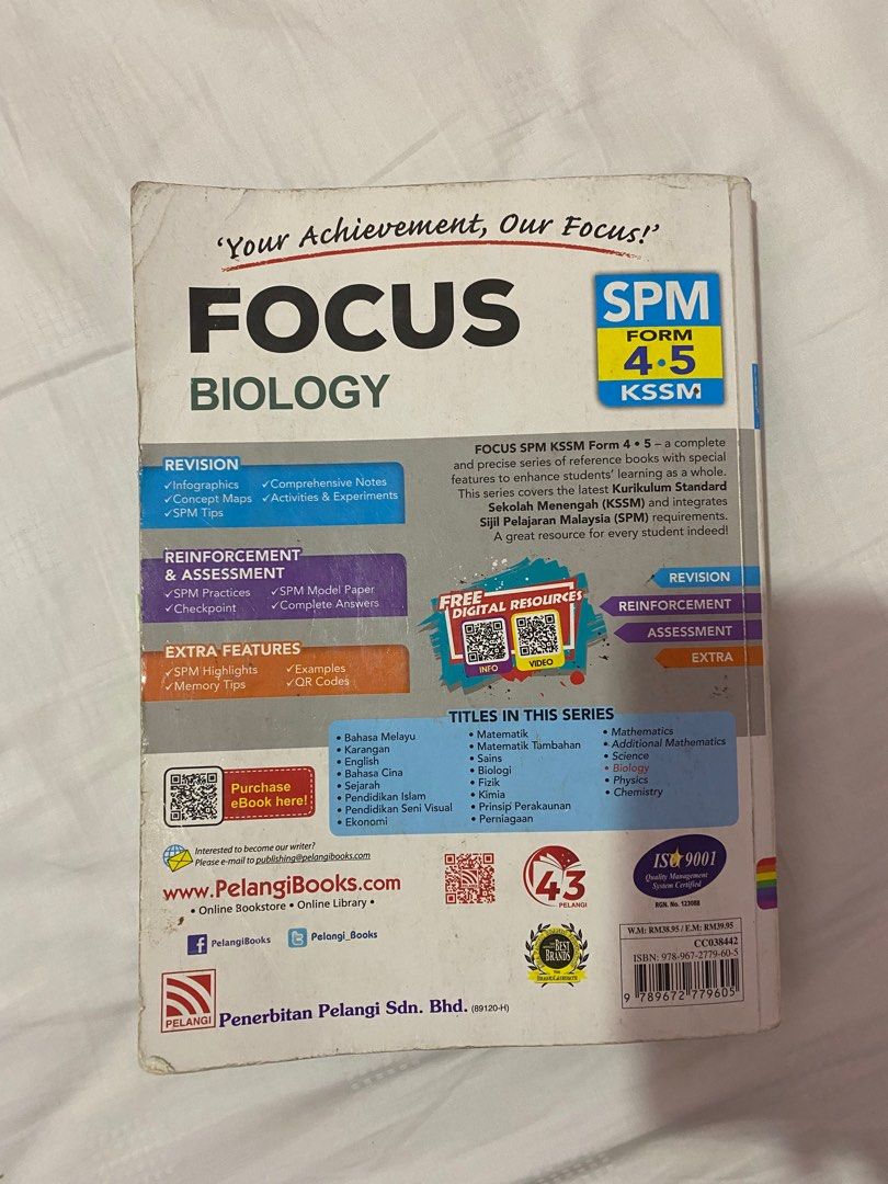 FOCUS Biology SPM, Hobbies & Toys, Books & Magazines, Textbooks on ...