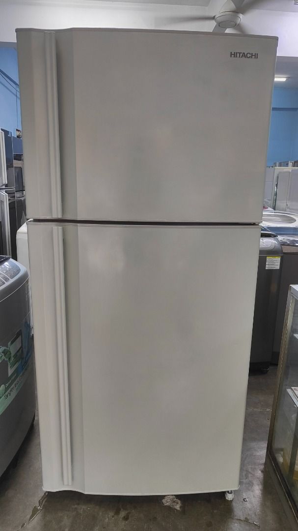 FRIDGE DOUBLE DOOR HITACHI GREY JUMBO 550 LITRE, TV & Home Appliances ...