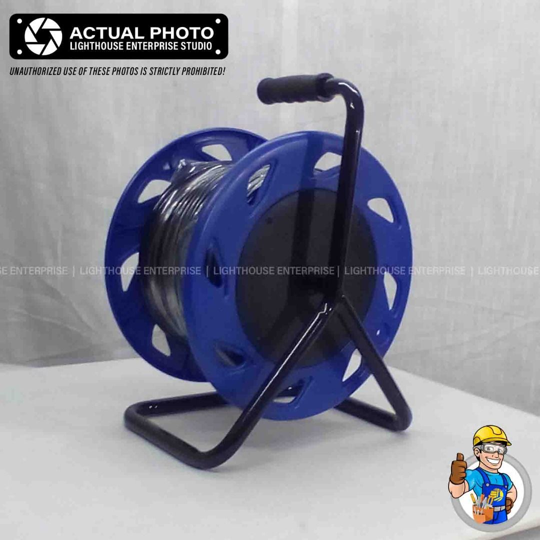 FUJIMA Japan 30 Meters Extension Cord Outlet Wheel Cable Reel (QT-30 ...