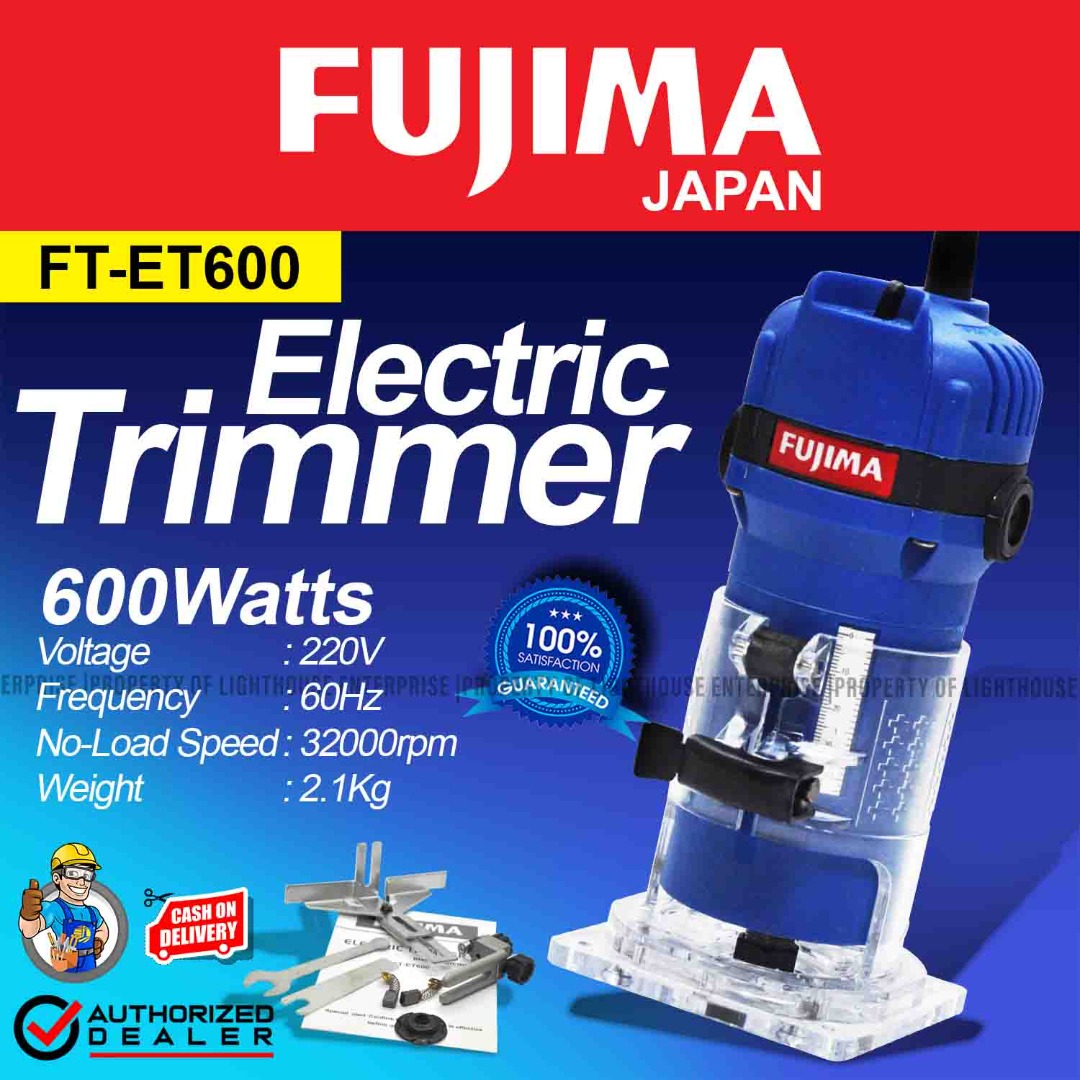 FUJIMA Japan 600W Electric Wood Trimmer / Palm Router (FT-ET600 ...