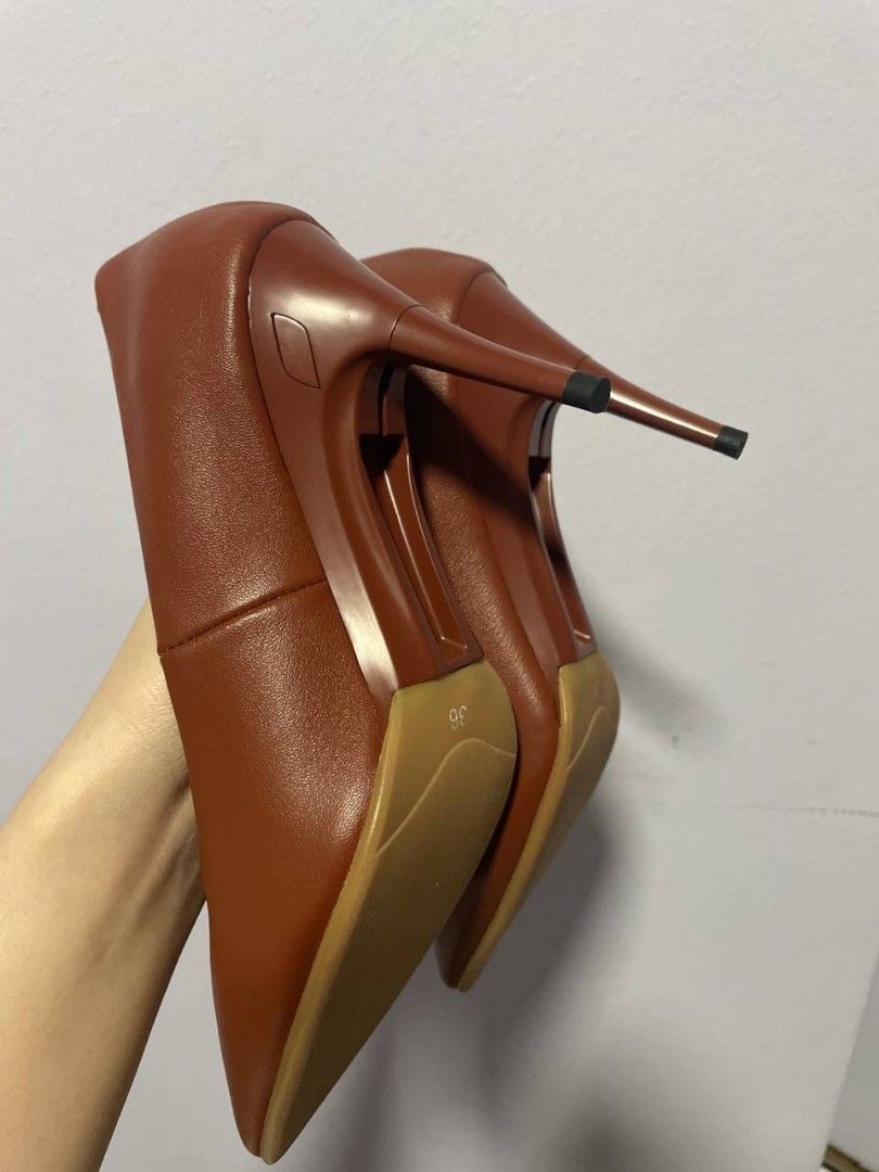 GENA Adjustable Heels (Caramel), Women's Fashion, Footwear, Heels on ...