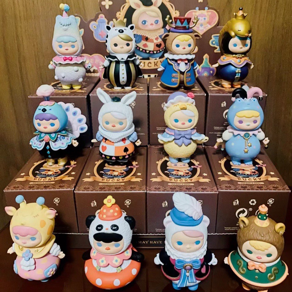 【Genuine】POPMART Pucky Animal Tea Party Series Blind Box Set 12 Designs ...