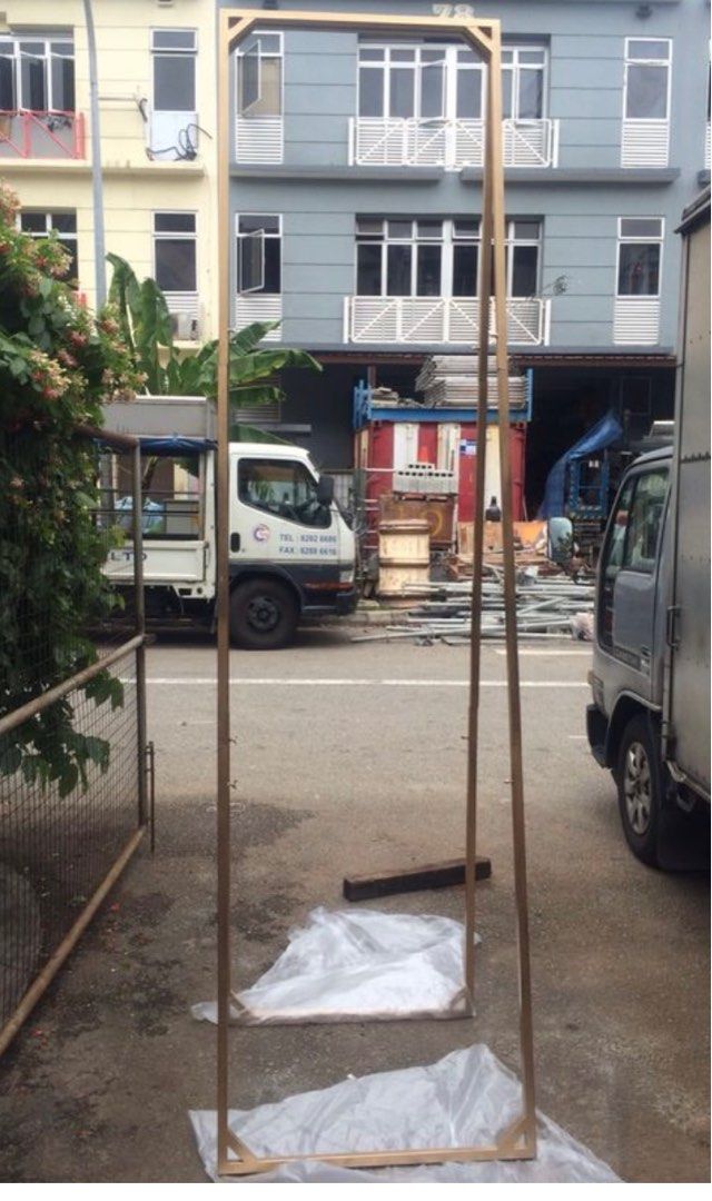 Gold Metal Stand Frame X 2 , Furniture & Home Living, Home Decor ...