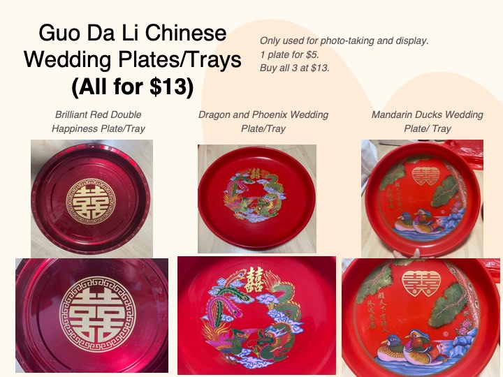 Guo Da Li Chinese Wedding Plates/ Trays, Furniture & Home Living, Home ...