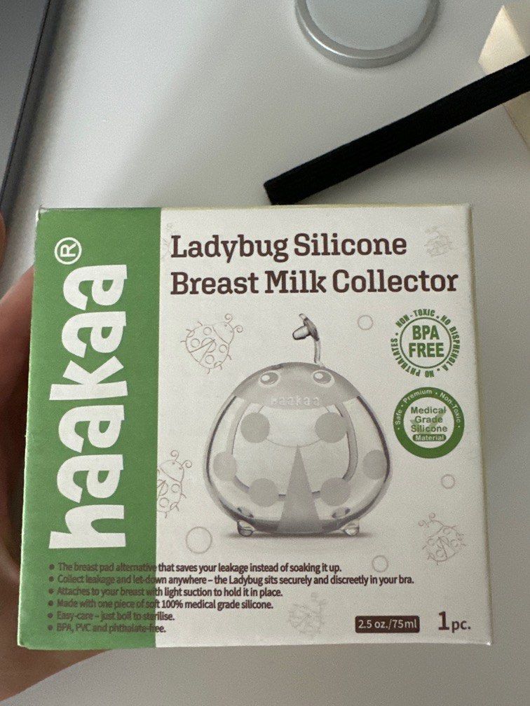 Haakaa ladybug silicone breastmilk collector, Babies & Kids, Nursing ...