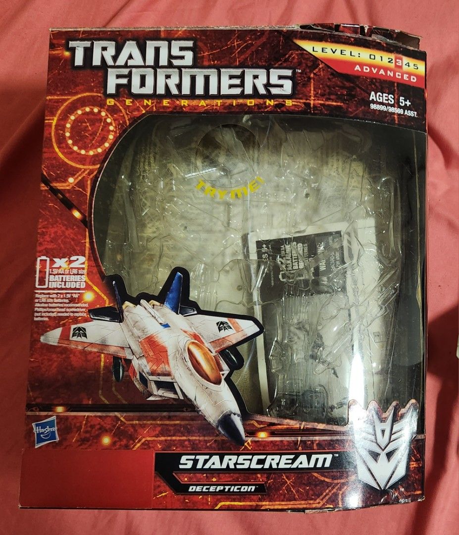 Hasbro Transformer Starscream F22 Raptor, Hobbies & Toys, Toys & Games ...