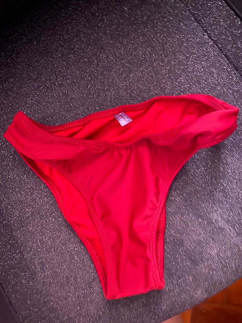helen piece ruby red bikini set on Carousell