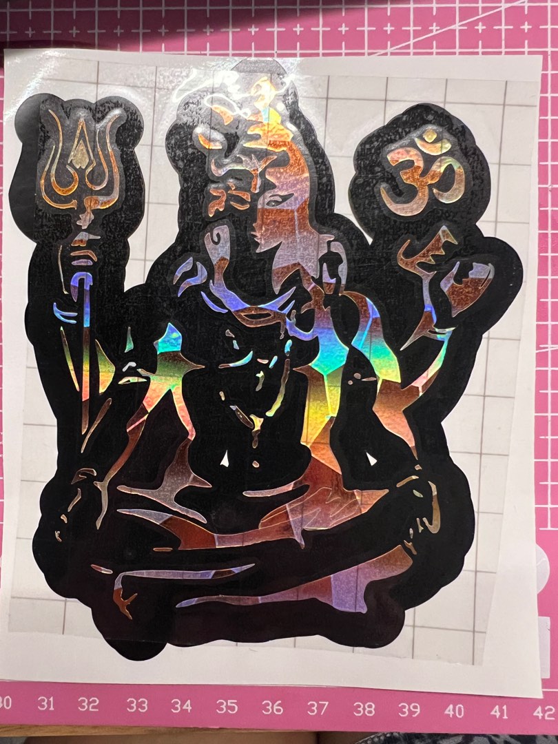 Hindu God Vinyl Stickers - Shivan/Om, Hobbies & Toys, Stationery ...
