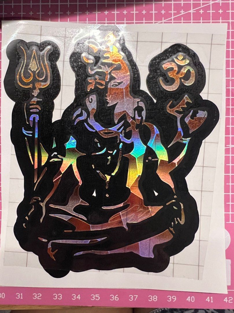 Hindu God Vinyl Stickers - Shivan/Om, Hobbies & Toys, Stationery ...