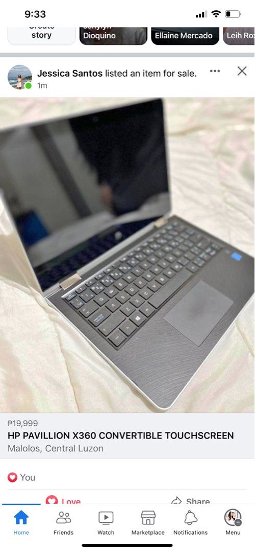 HP PAVILLION X360 CONVERTIBLE TOUCHSCREEN, Computers & Tech, Laptops & Notebooks on Carousell