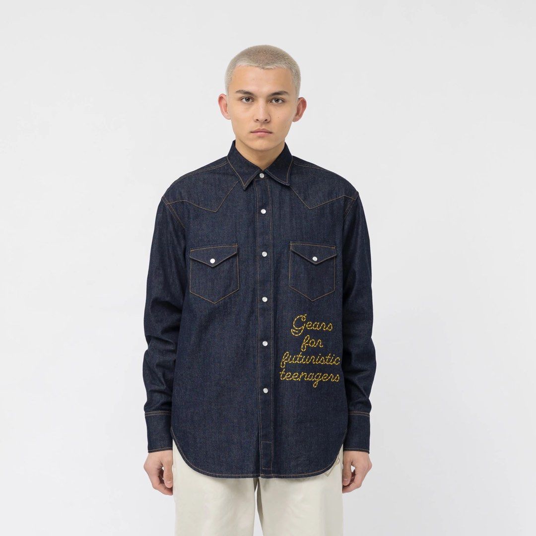 HUMAN MADE DENIM WESTERN SHIRT, Men's Fashion, Coats, Jackets and ...
