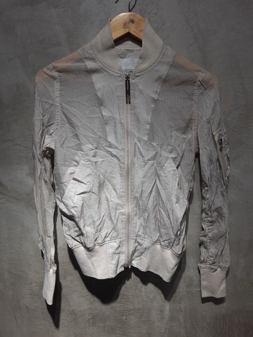 Hysteric Glamour mesh see thru ma-1 bomber jacket, Women's Fashion ...