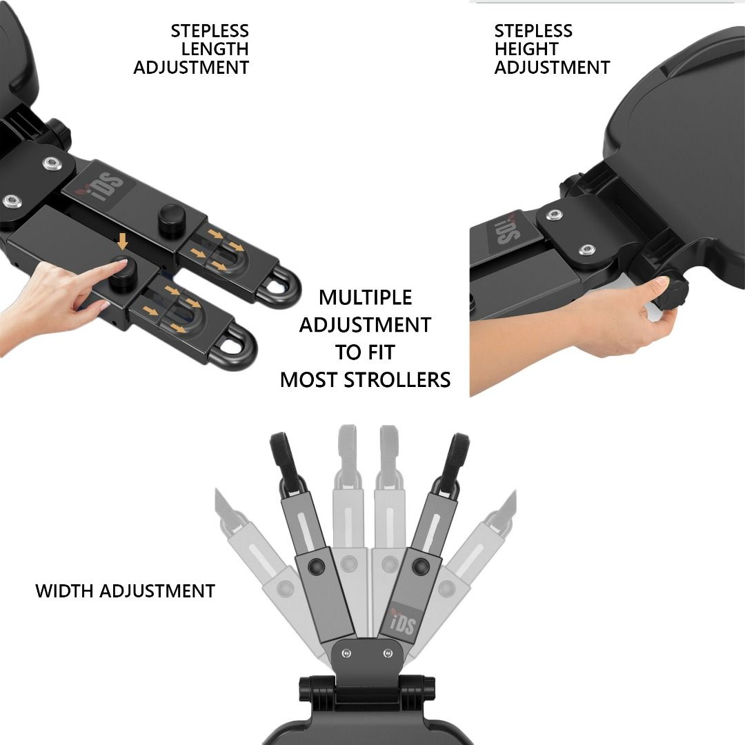 Adjustable Stroller Ride-on Board With Detachable Seat Stroller Board ...