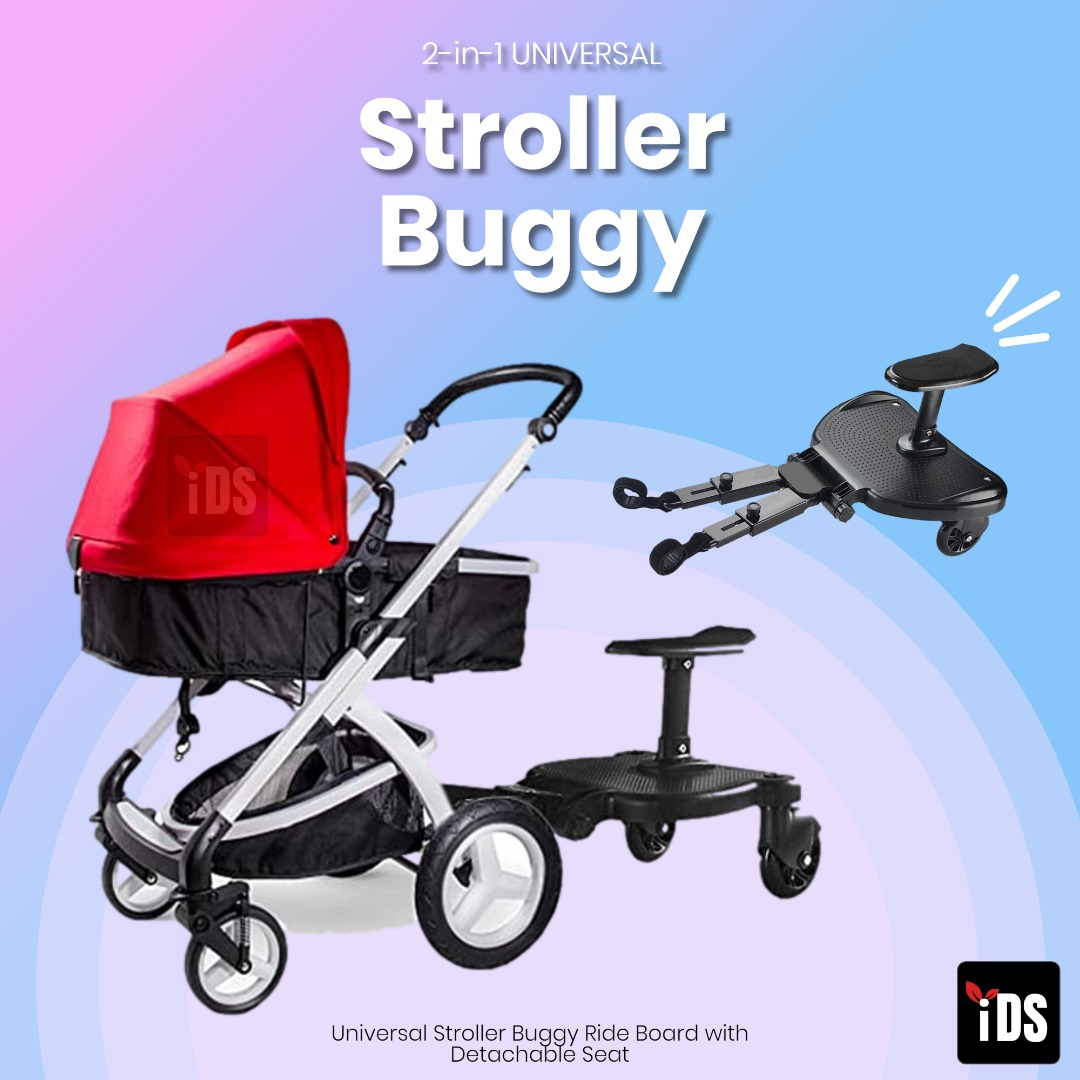 [iDS] New 2023! Universal Stroller Buggy Ride Board with Detachable ...