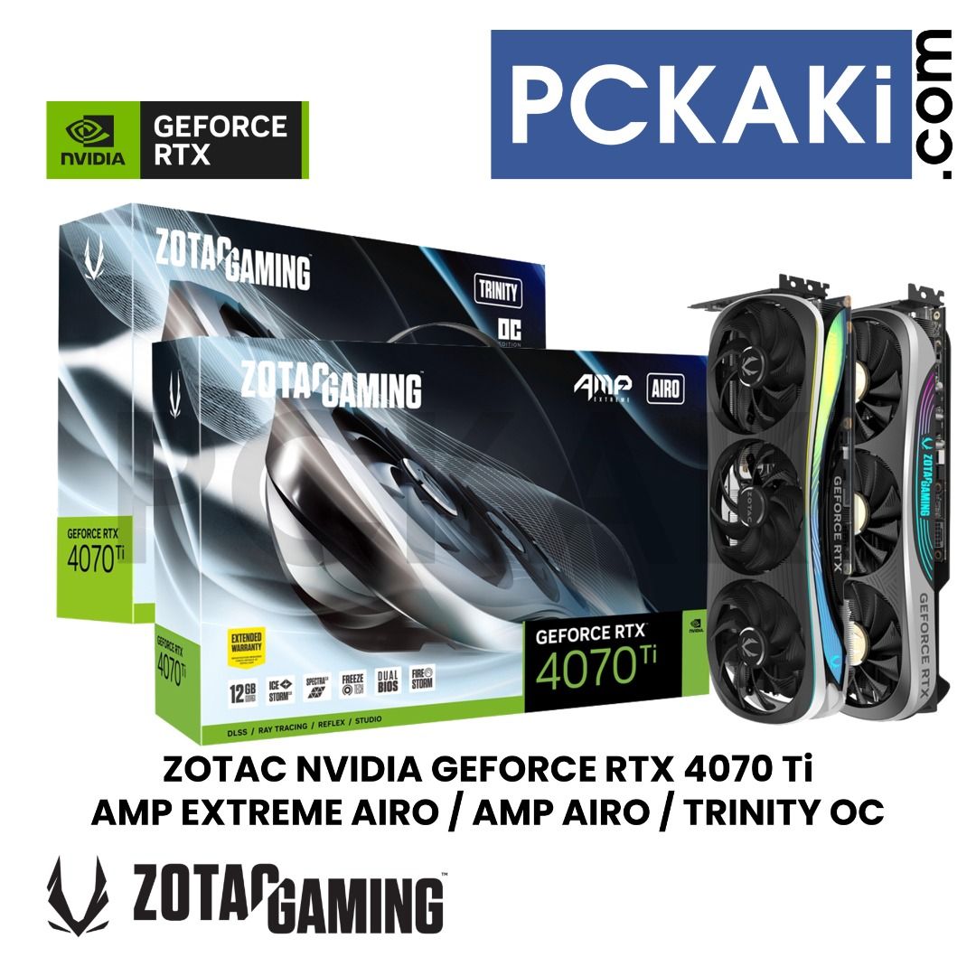 [IN STOCK] ZOTAC GAMING NVIDIA GEFORCE RTX 4060 / 4060 TI / 4070 TWIN EDGE OC / AMP AIRO ...