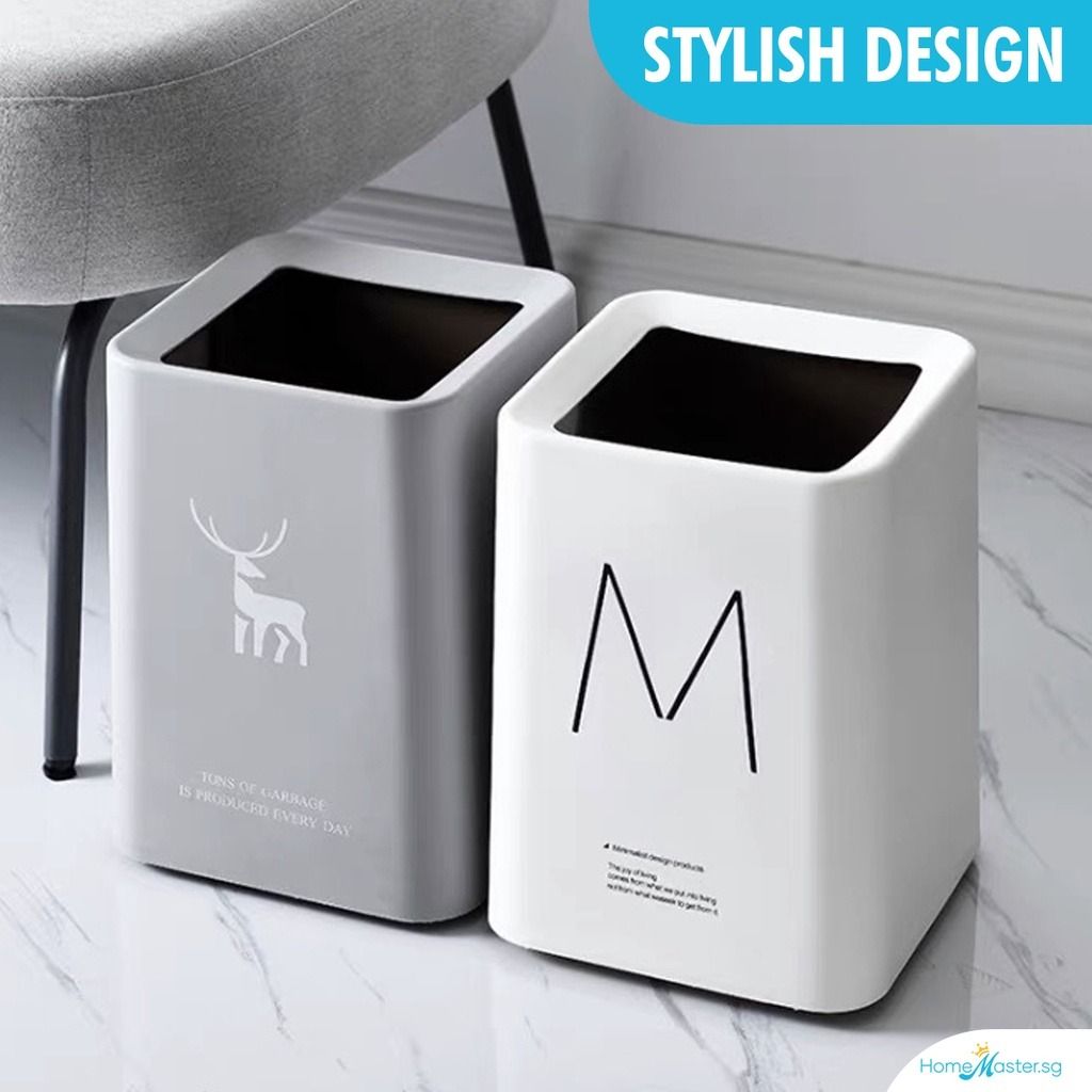 Japan Style Simple Classic Dustbin STR1550, Furniture & Home Living ...