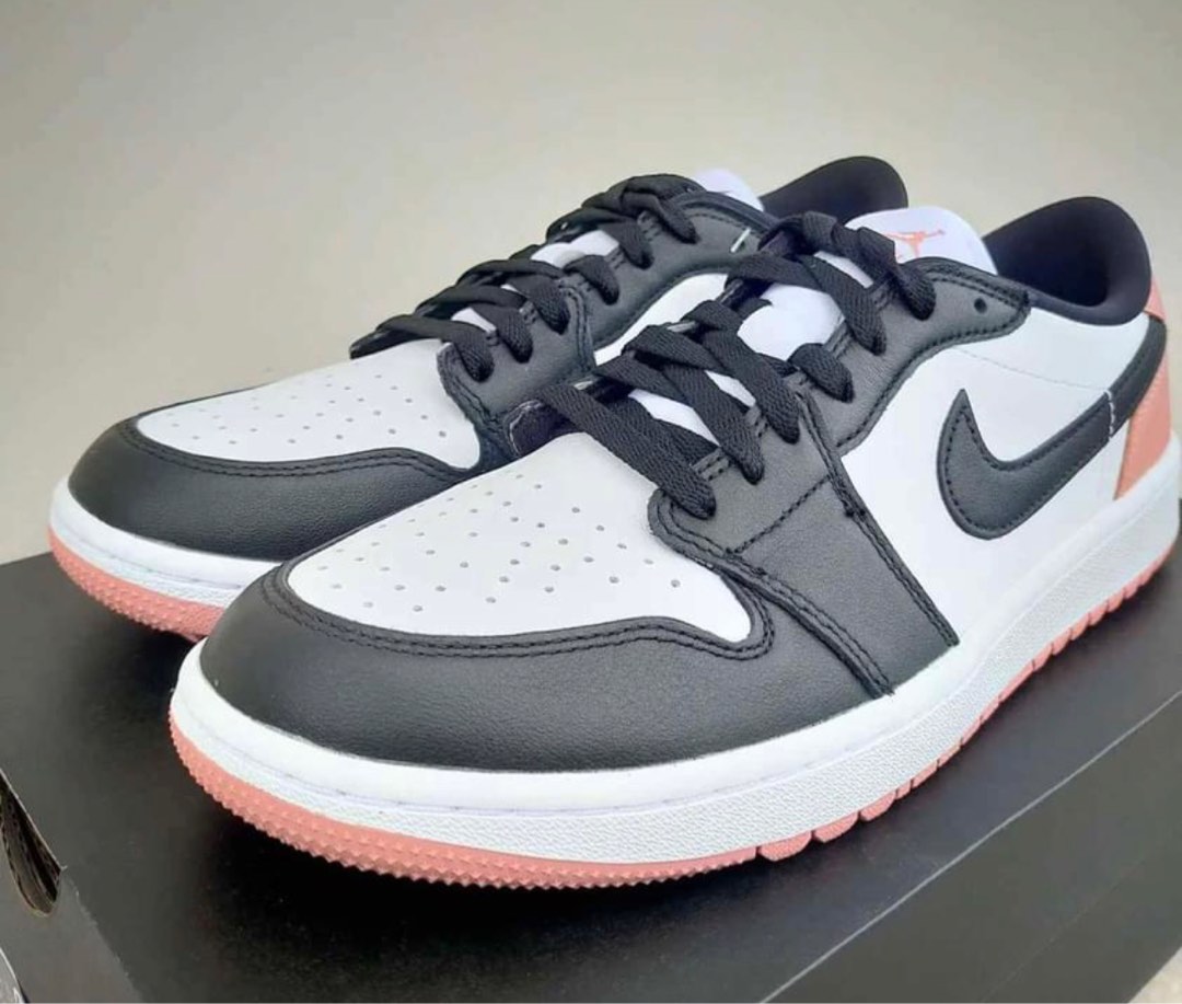Jordan 1 Low Golf Rust Pink, Men's Fashion, Footwear, Sneakers on Carousell