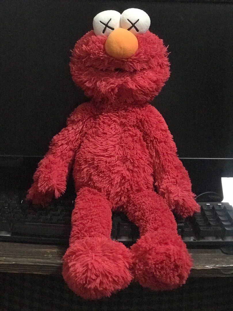 Kaws Elmo Uniqlo Plush Toy, Hobbies & Toys, Toys & Games on Carousell