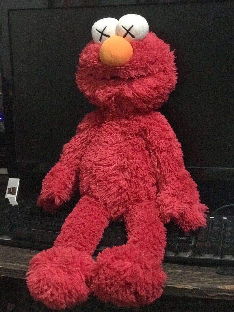 Kaws Elmo Uniqlo Plush Toy, Hobbies & Toys, Toys & Games on Carousell