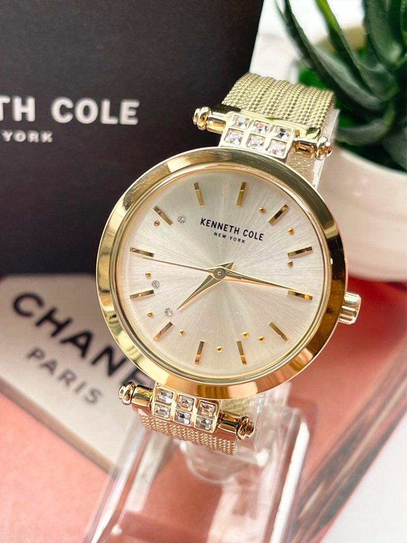 Kenneth Cole Ladies Gold Watch KC50960004, Women's Fashion, Watches ...