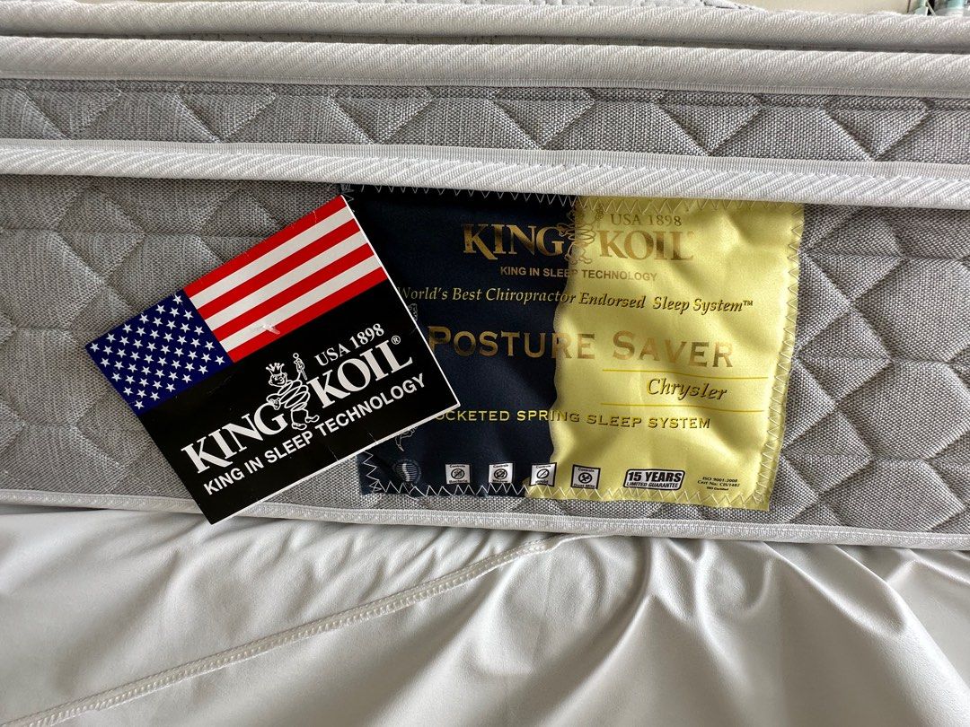 King coil mattress. King size, Furniture & Home Living, Furniture, Bed ...