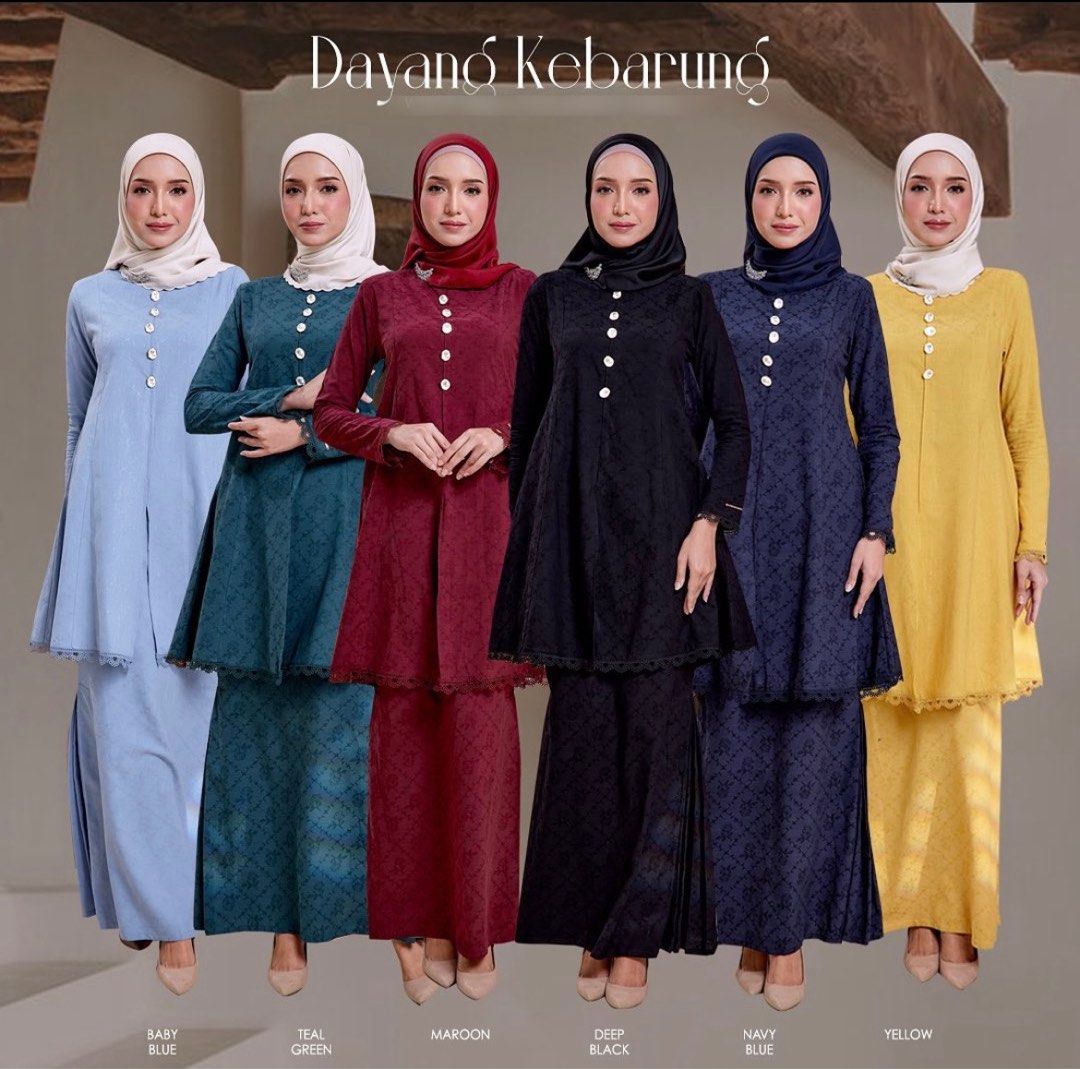 Kurung Modern Semarak Raya 2023, Women's Fashion, Muslimah Fashion ...