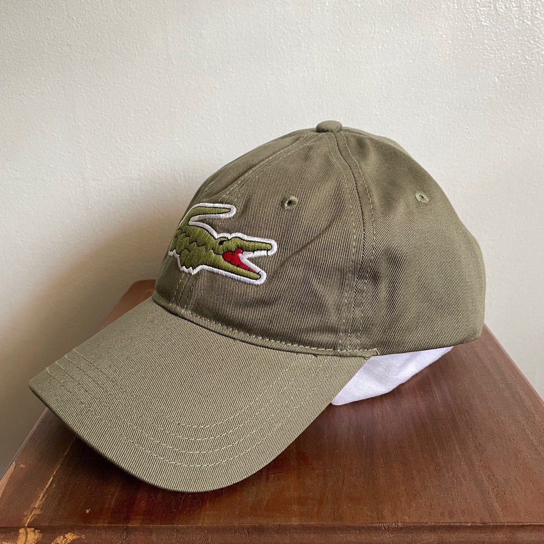 Lacoste Big Crocodile Logo Cap - Light on Carousell