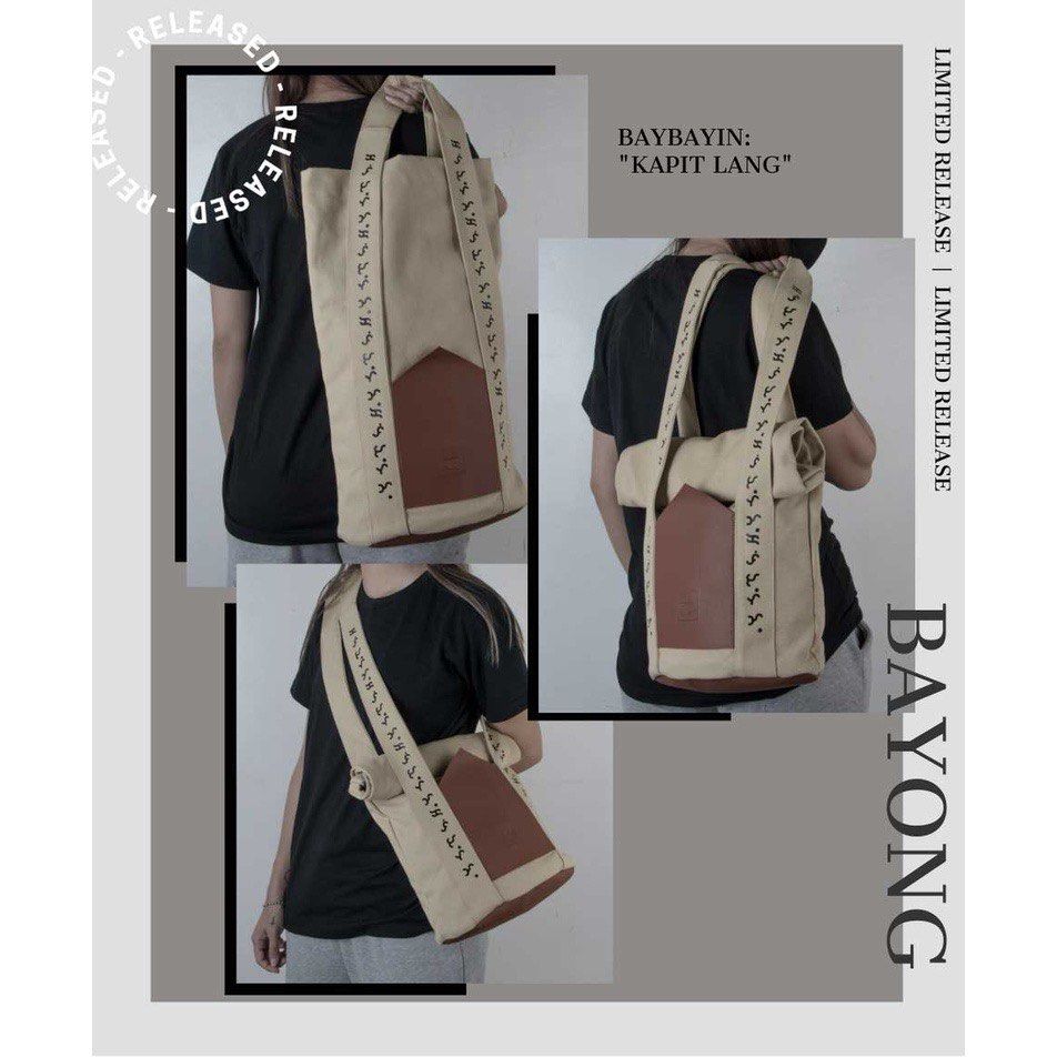 Legazy Street Baybayin Bayong 1.0 Bag in Karamelo, Women's Fashion ...